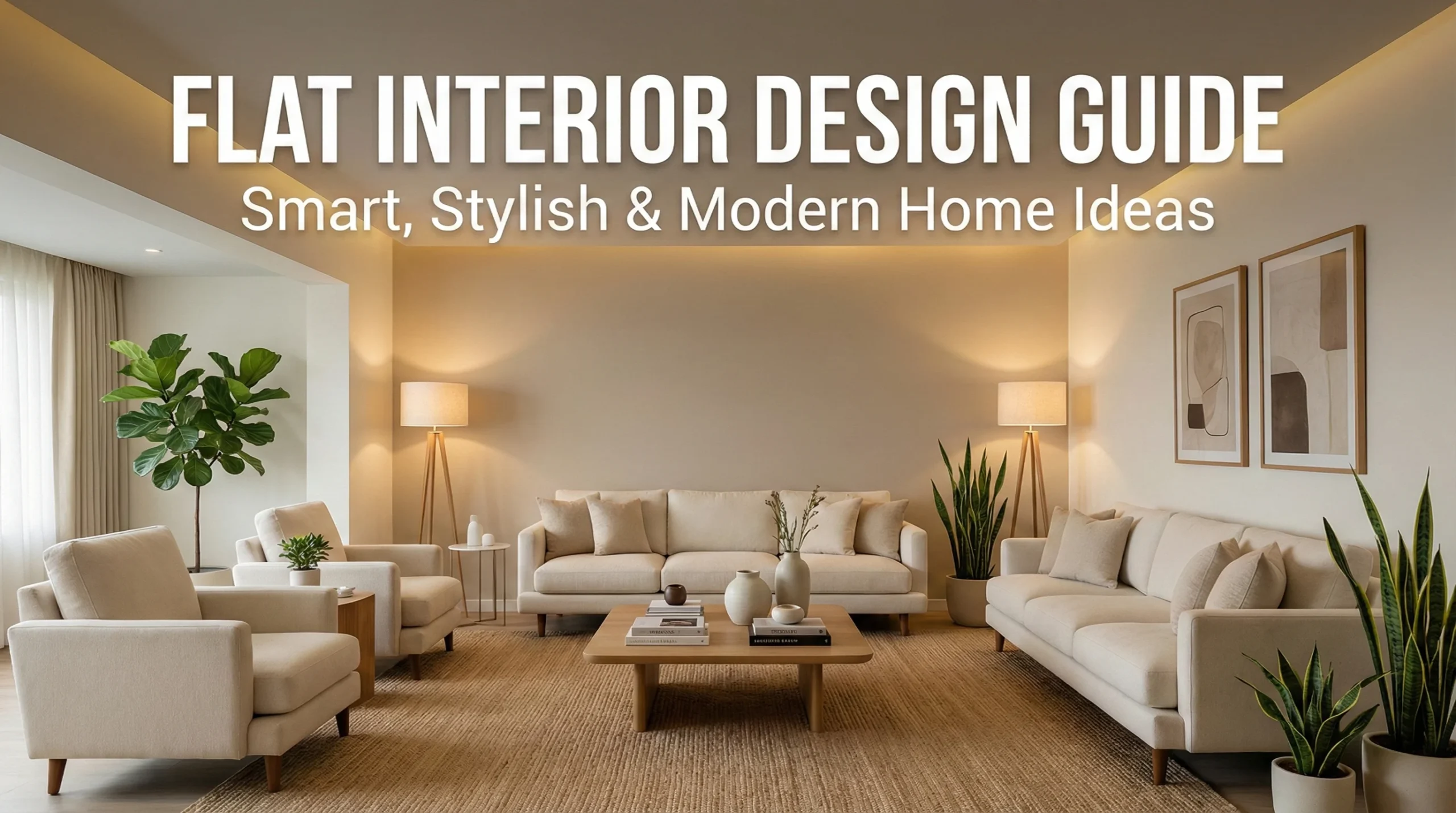 Modern 2BHK Flat Interior Design Tips - InterioSplash